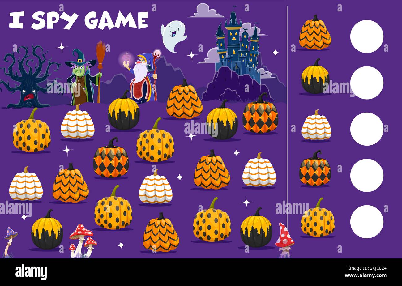 I spy game worksheet, help to witch and wizard count Halloween ...