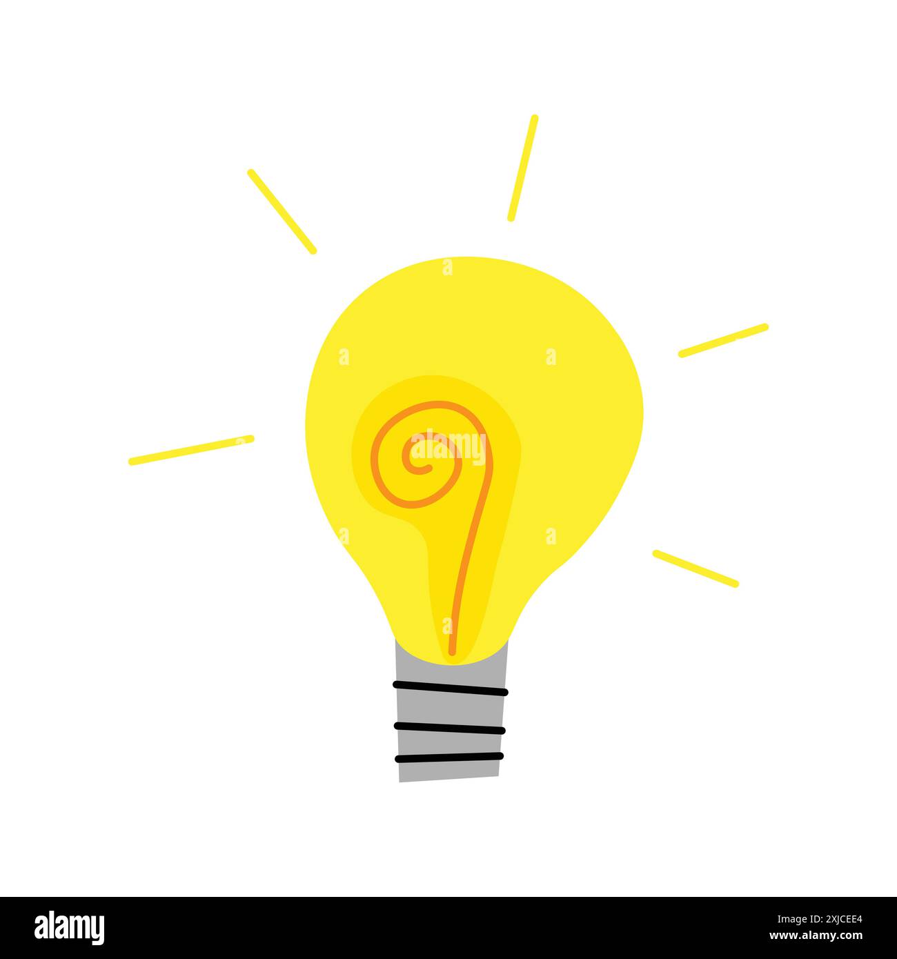 Bright idea the illuminating and innovative symbol of a light bulb representing creative ...