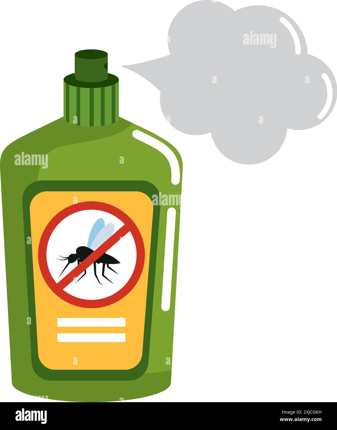 Mosquito repellent aerosol bottle Stock Vector Images - Alamy