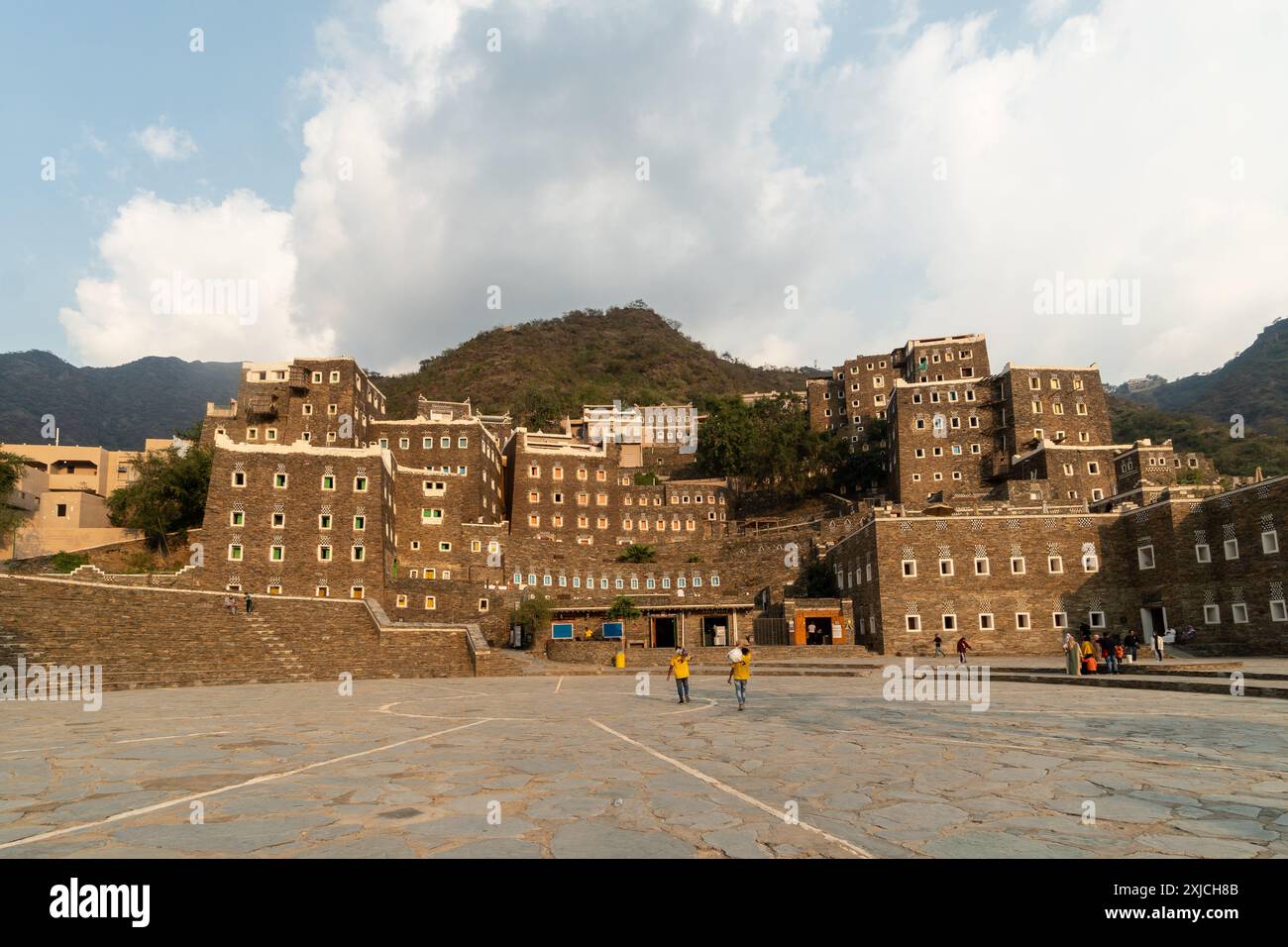 Abha, Saudi Arabia: View of the Rijal Almaa ancient village near Abha ...