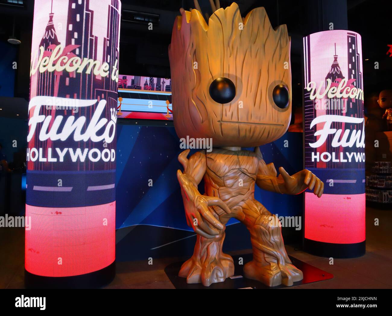 Interior view of FUNKO Hollywood Store at 6201 Hollywood Blvd. Funko is ...