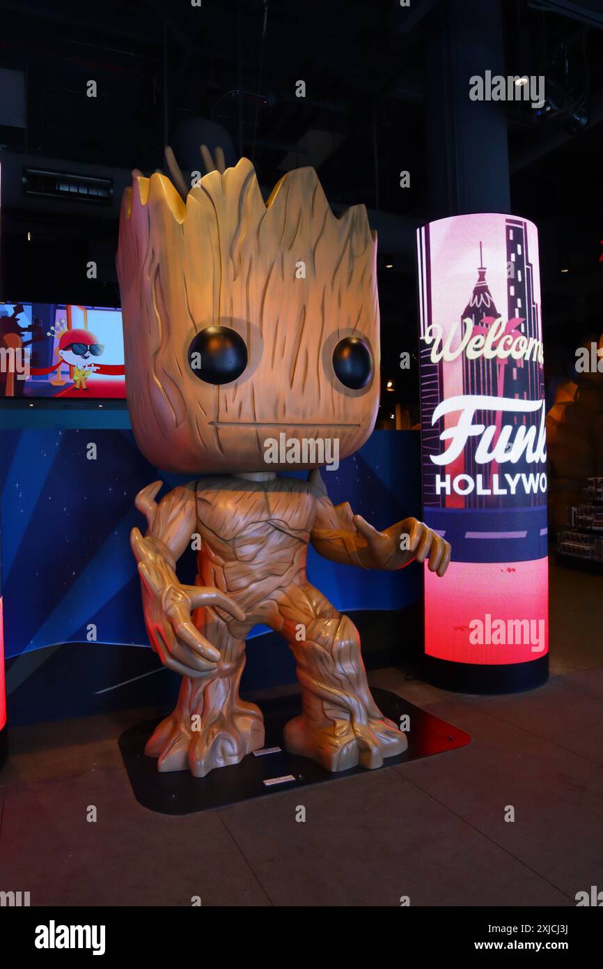 Interior view of FUNKO Hollywood Store at 6201 Hollywood Blvd. Funko is ...