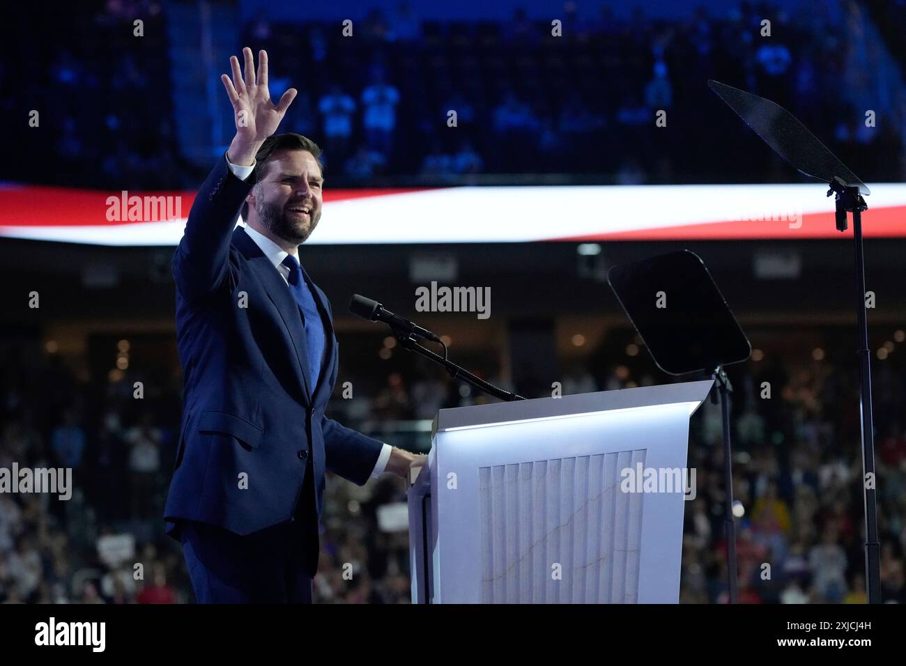 Republican vice presidential candidate Sen. JD Vance, R-Ohio, speaks ...