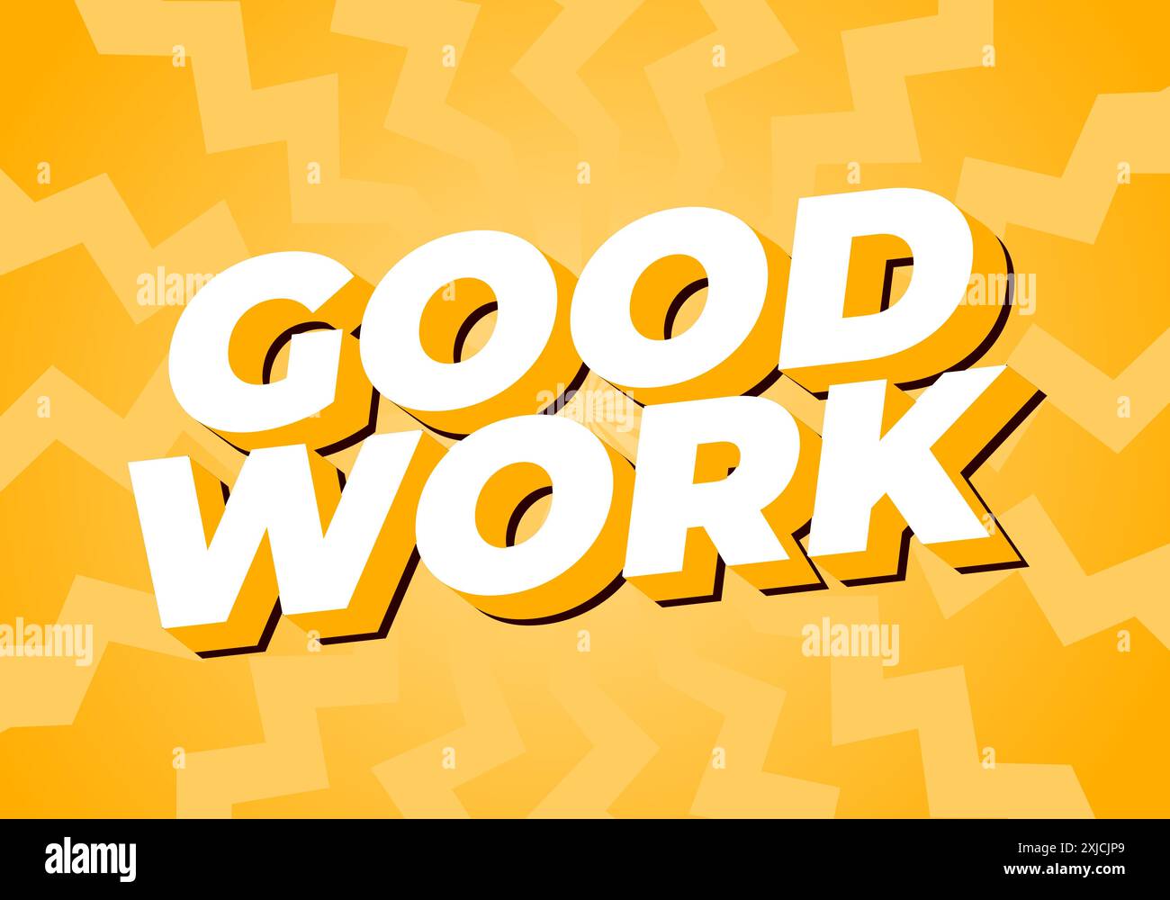 Good work. Text effect design in 3D style with good colors Stock Vector ...