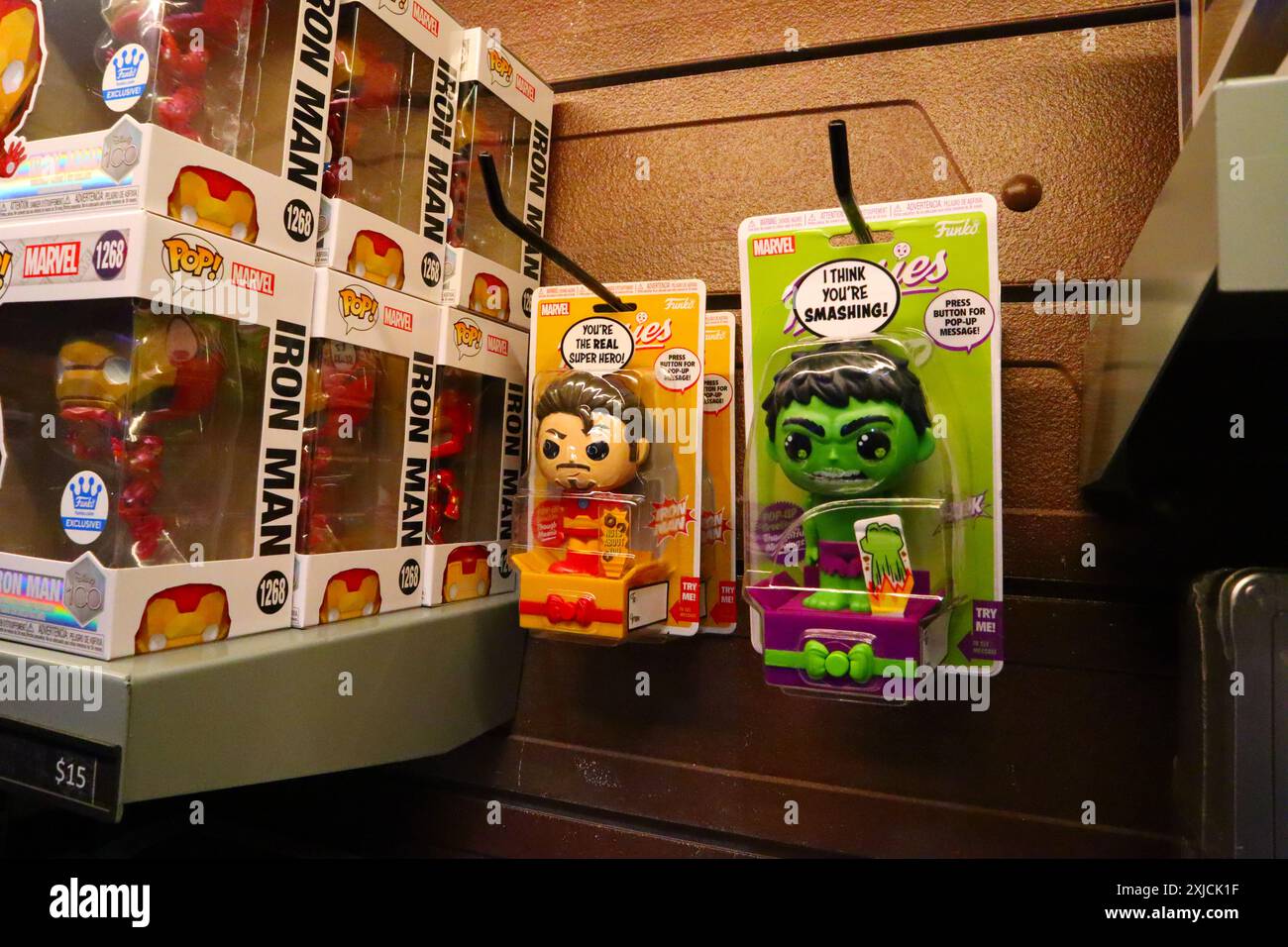 FUNKO POP Figurines on display at Funko Hollywood Store located at 6201 ...