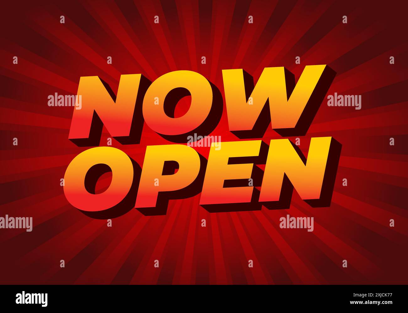 Open now text effect hi-res stock photography and images - Alamy