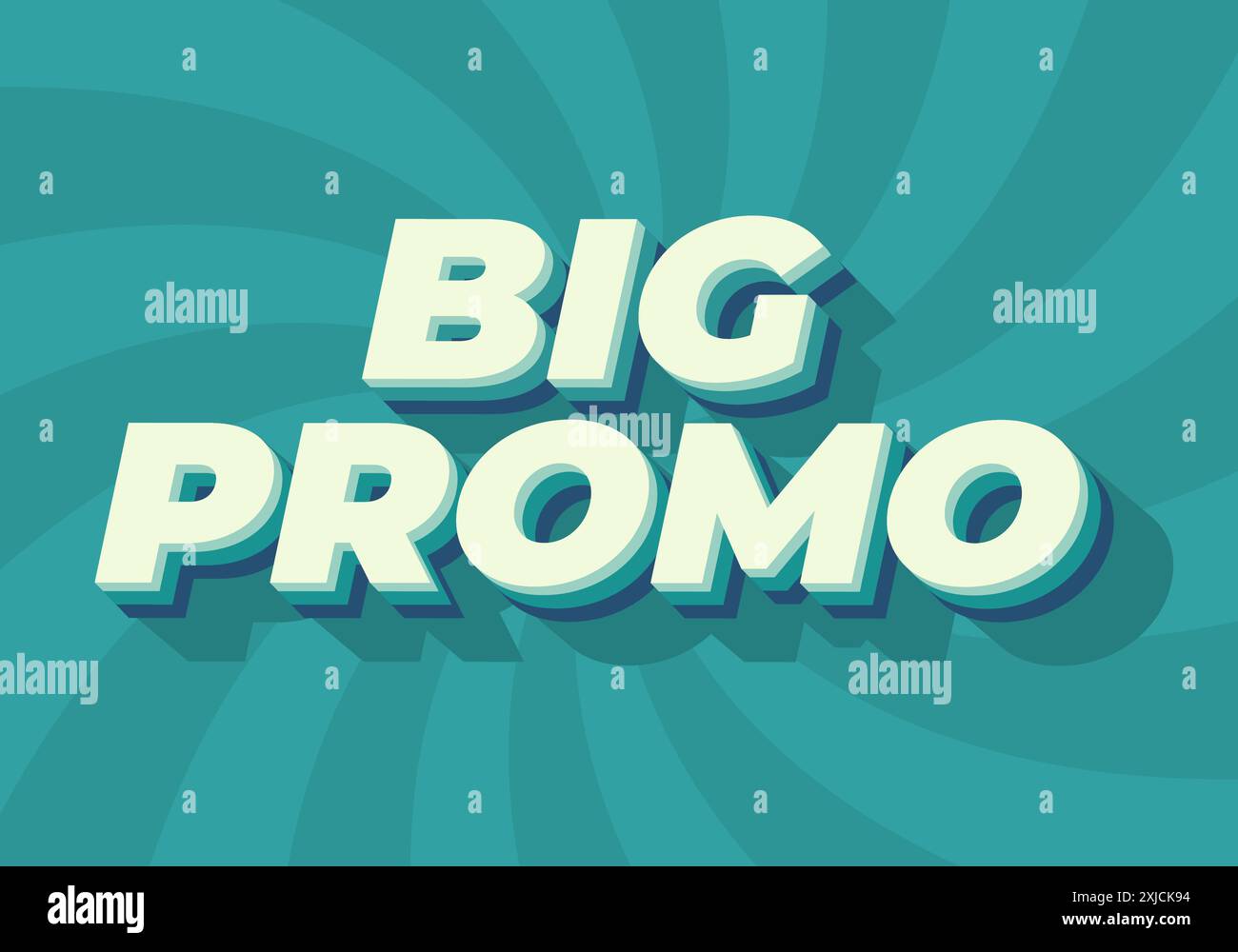 Big promo. Text effect design in 3D look with good colors Stock Vector ...