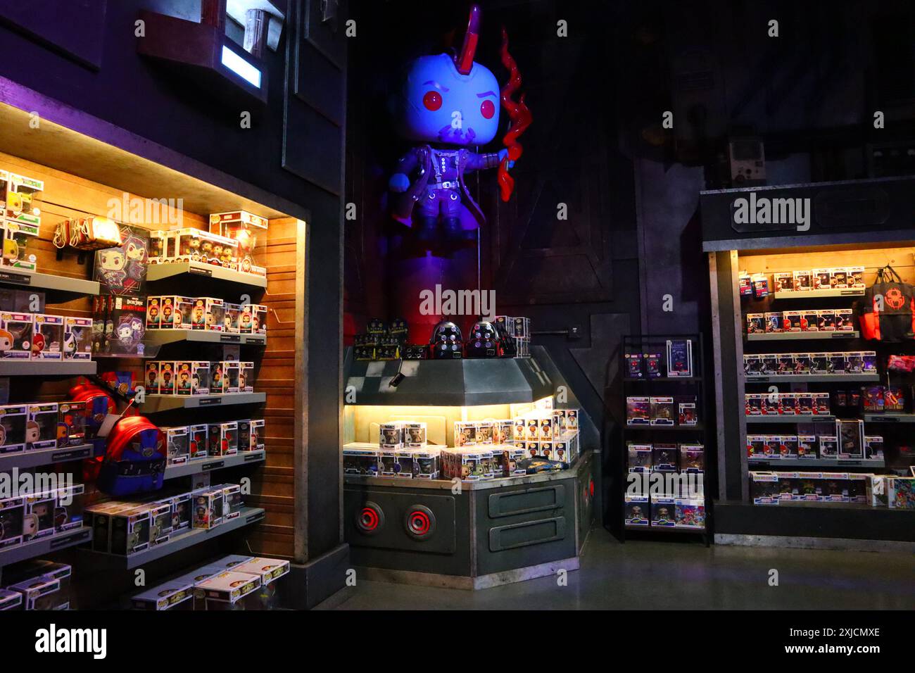 Interior view of FUNKO Hollywood Store at 6201 Hollywood Blvd. Funko is ...