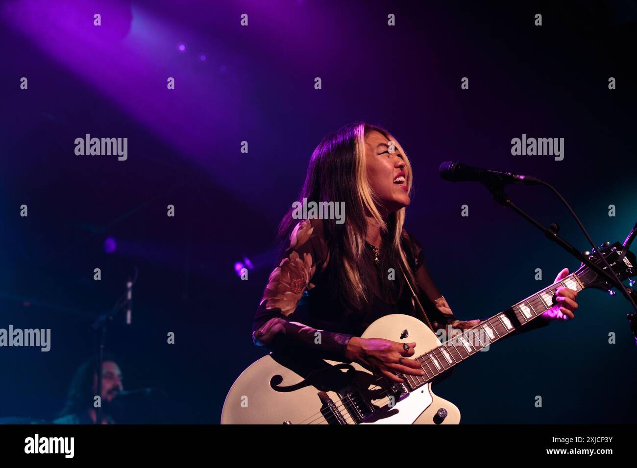 Emilee Petersmark of The Crane Wives plays guitar and sings live on ...
