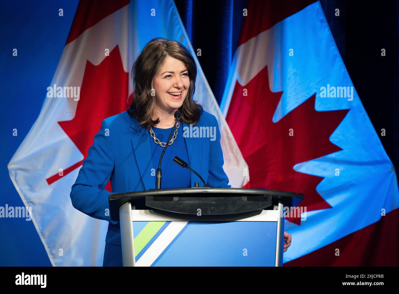 Alberta premier danielle smith speaks hi-res stock photography and ...