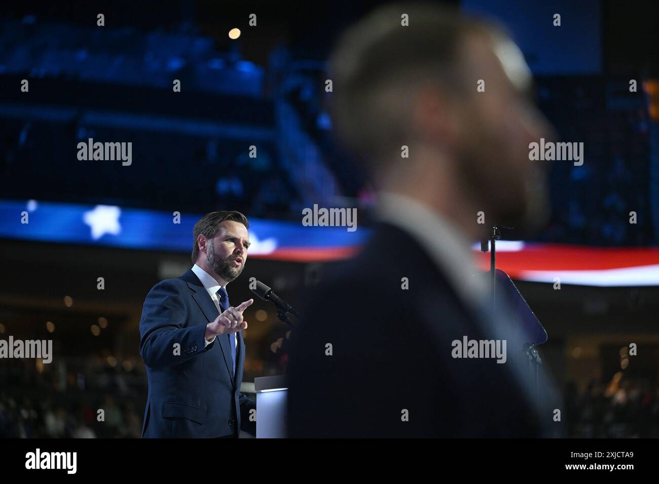 Milwaukee, USA. 17th July, 2024. Republican vice presidential nominee ...