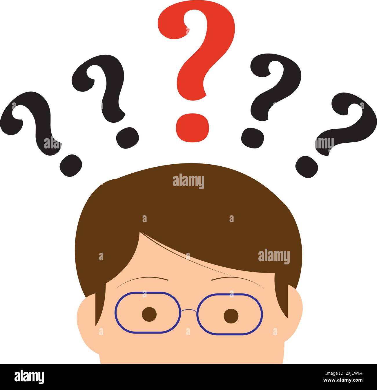 Businessman confused and question marks Stock Vector Image & Art - Alamy