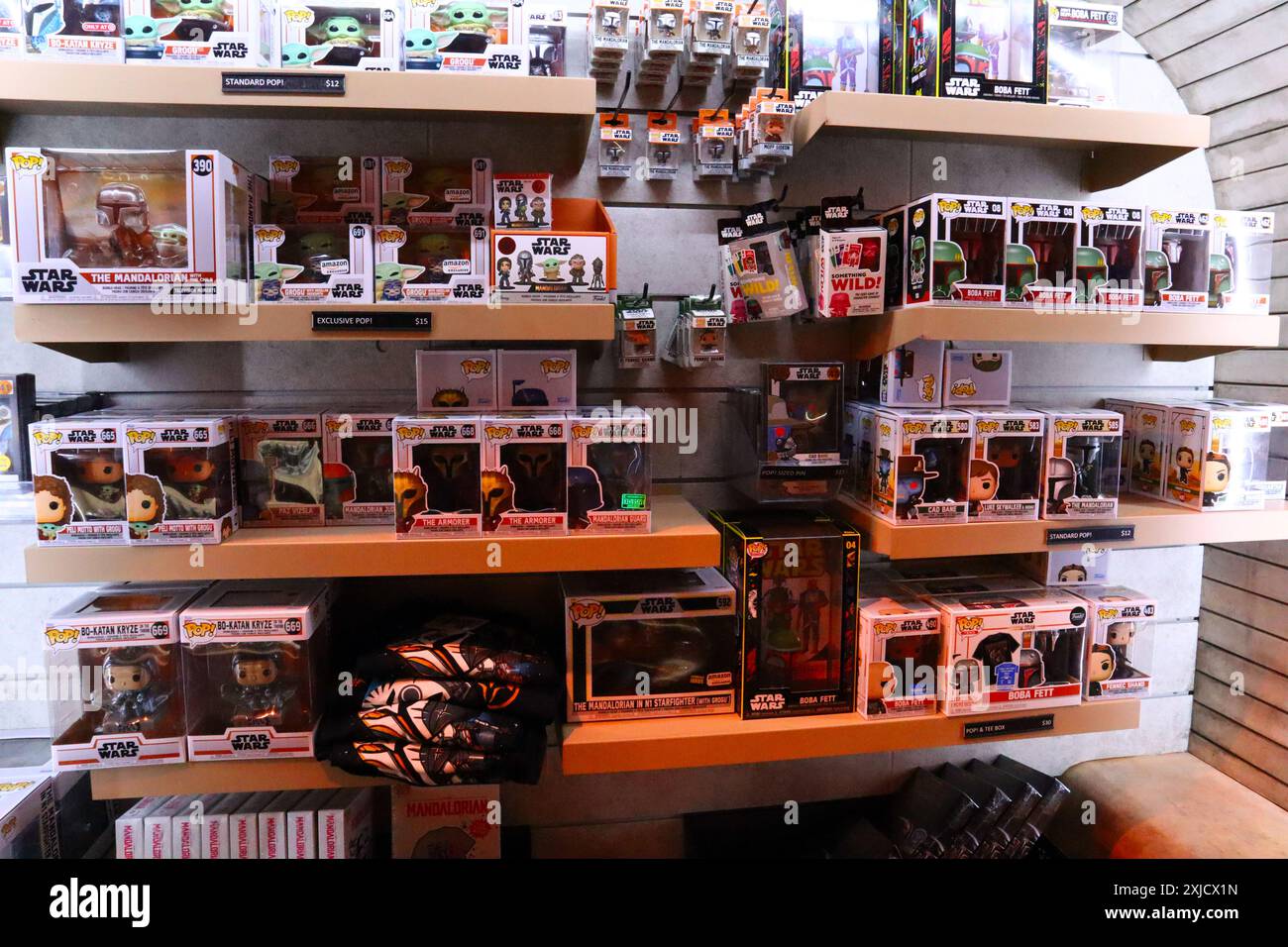 FUNKO POP Figurines on display at Funko Hollywood Store located at 6201 ...
