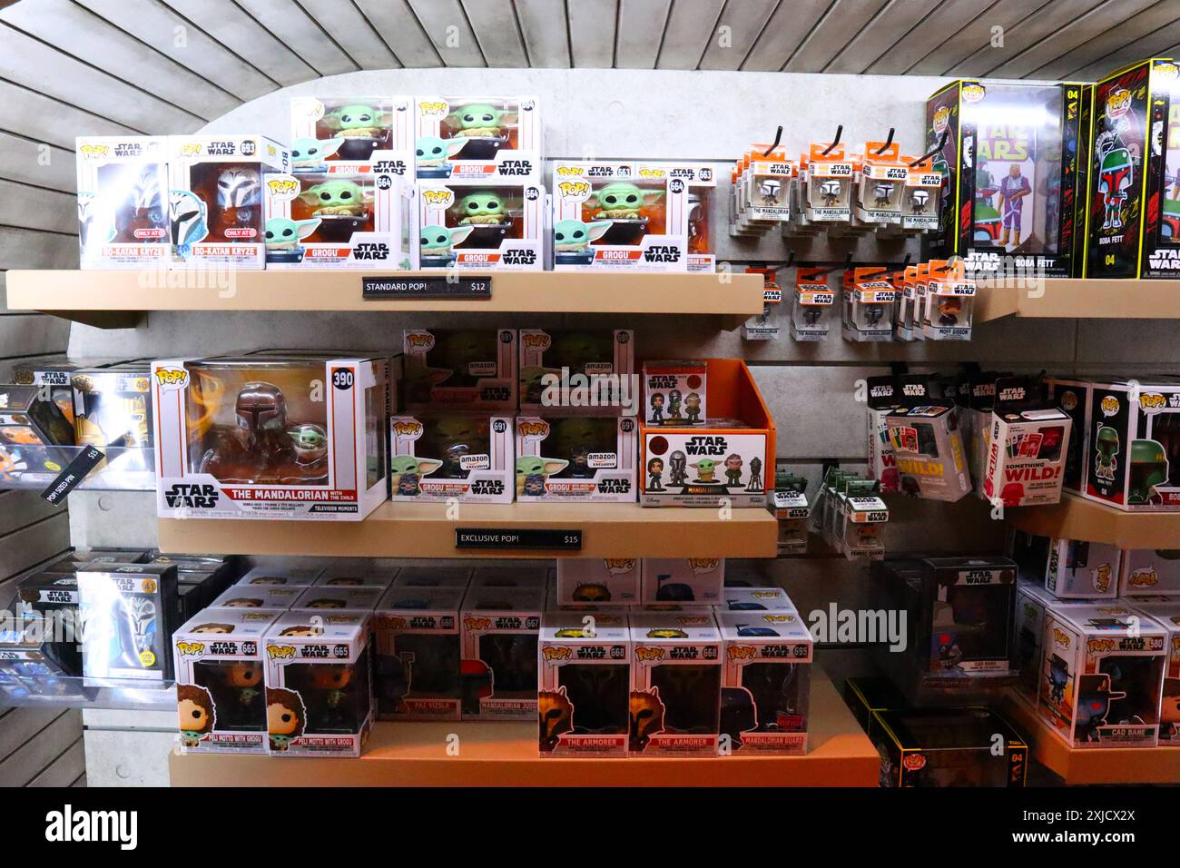 FUNKO POP Figurines on display at Funko Hollywood Store located at 6201 ...