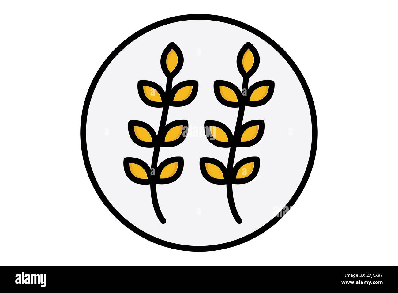 Gluten icon. icon related to food. colored outline icon style ...