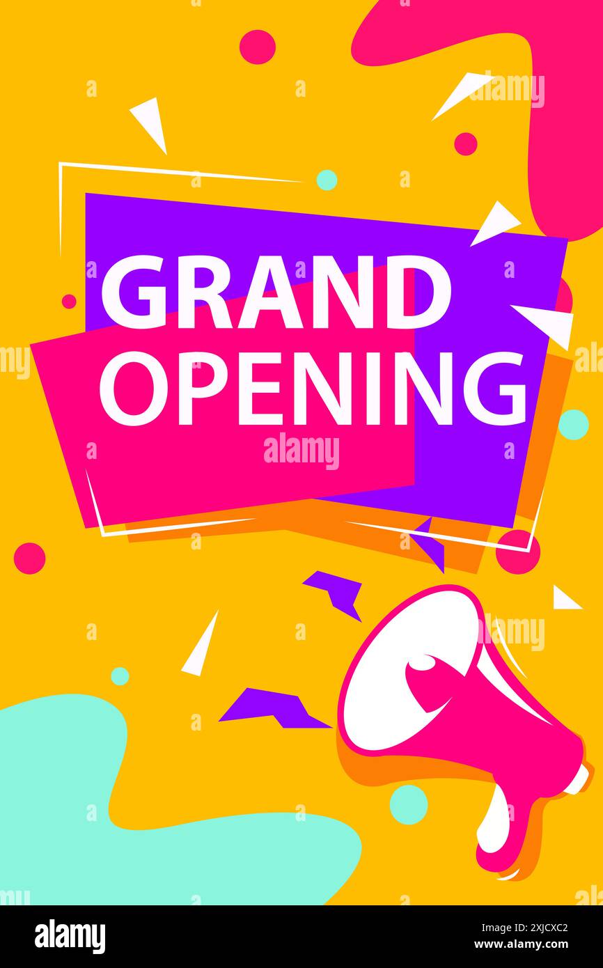 A vector illustration of Store Grand Opening Banner Template Stock ...