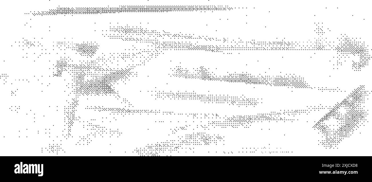 Pixelated grain scratched texture. Dither grunge background. Abstract ...