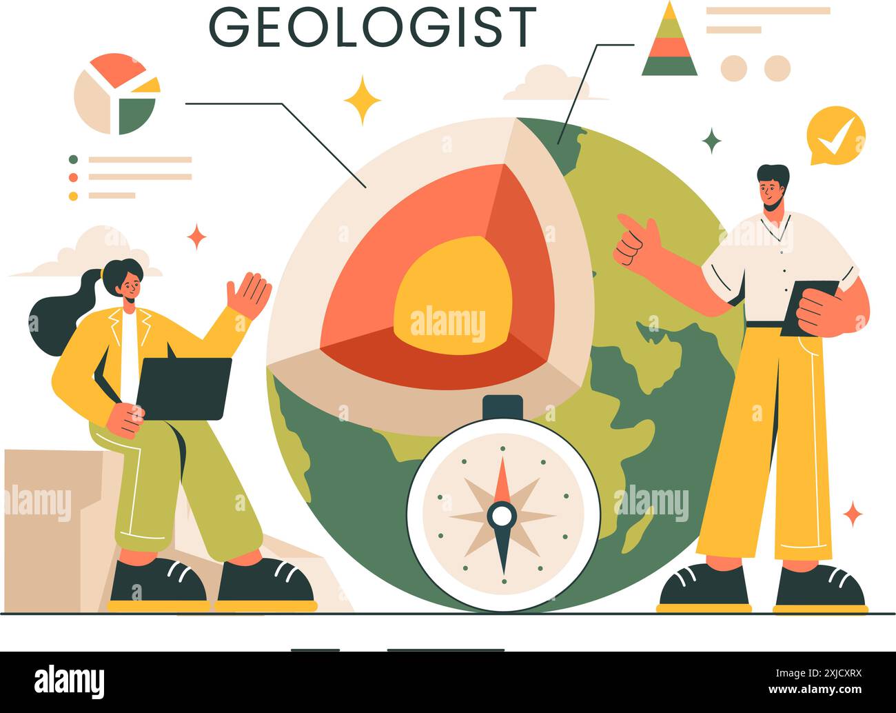 Geography field study Stock Vector Images - Alamy