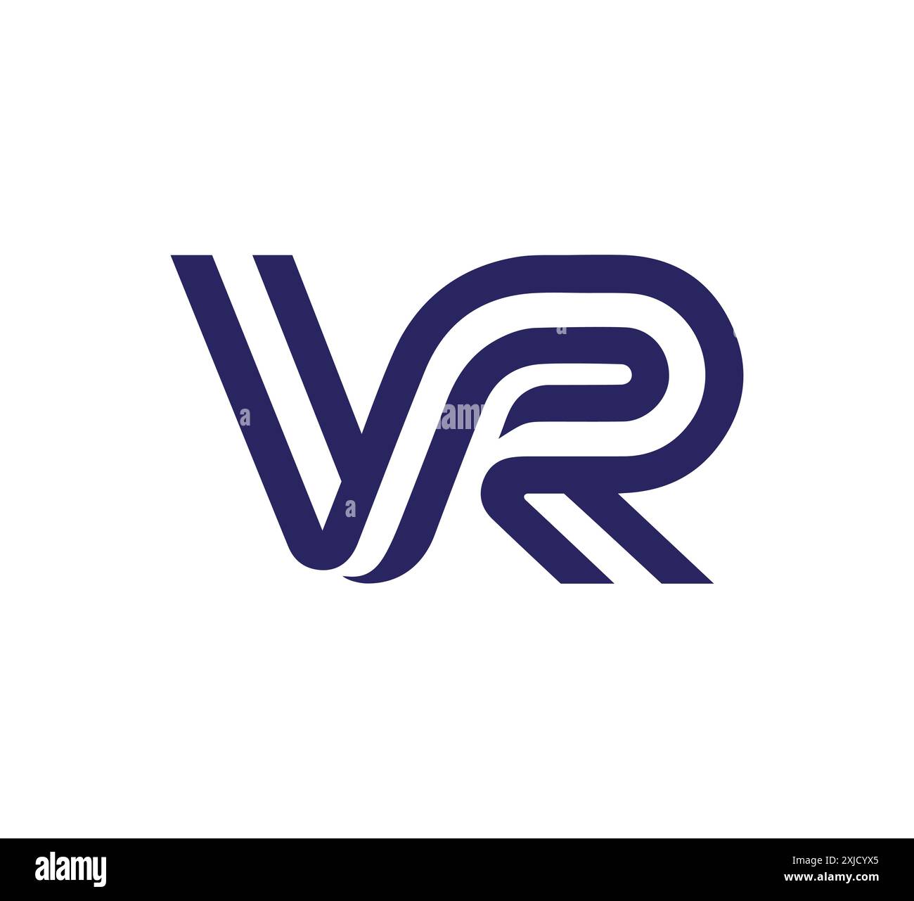 vr logo design vector template, initial vr letter logo design vector ...