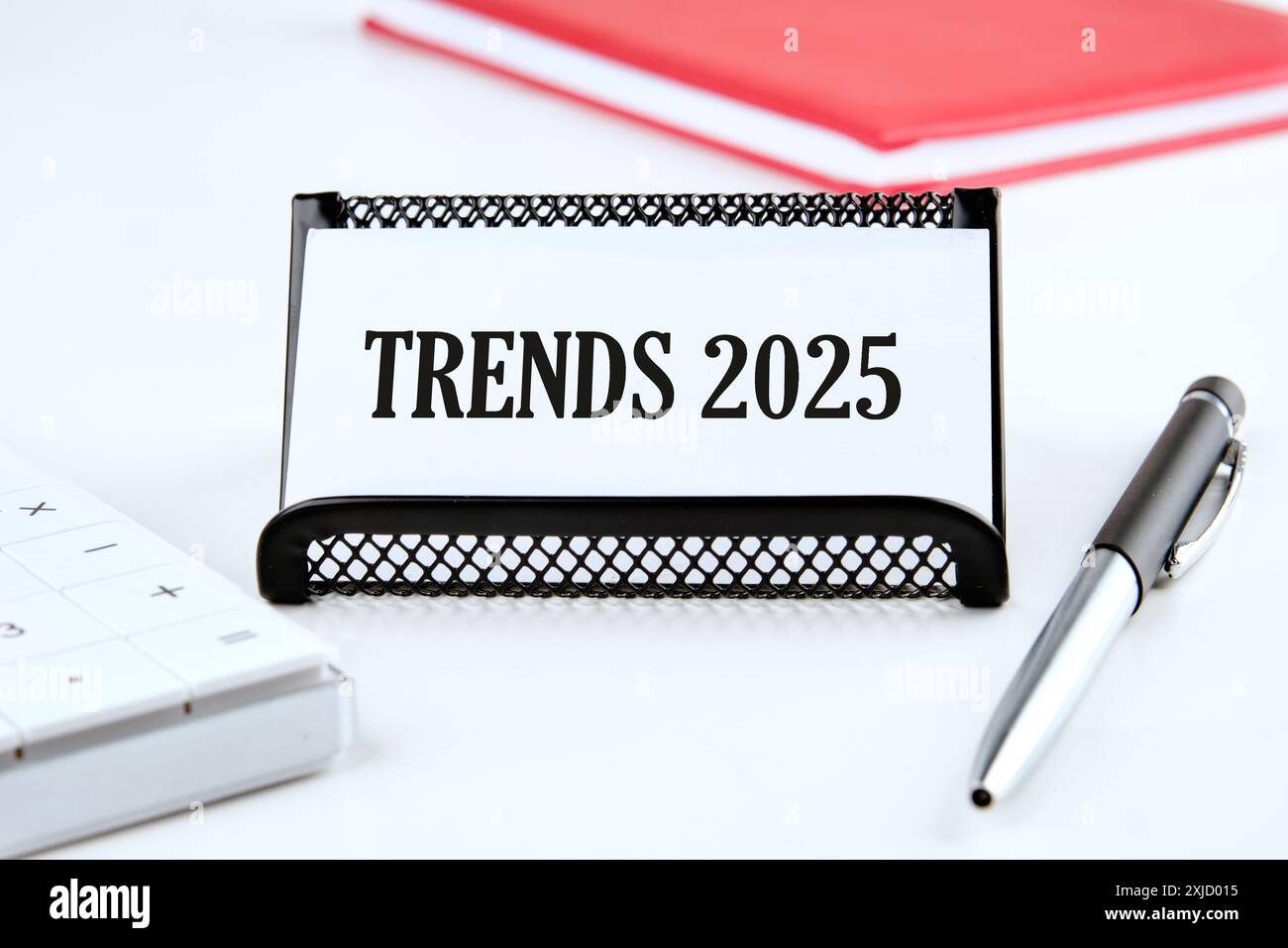 Conceptual new year trends 2025 symbol. Copy space. Trends 2025 words ...