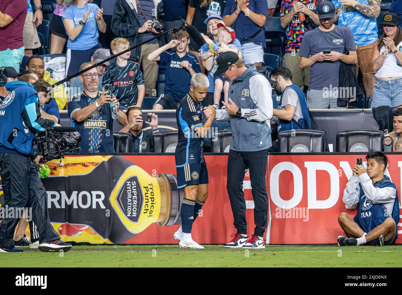 Philadelphia Union v New England Revolution. Chester, Pennsylvania, USA ...