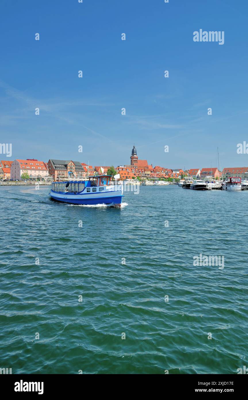 Town of Waren Müritz at Lake Müritz in Mecklenburg Lake District ...