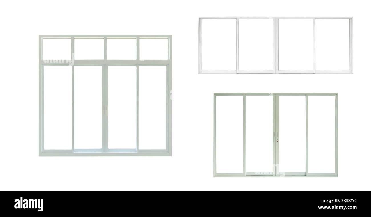 Aluminium window frames Cut Out Stock Images & Pictures - Alamy