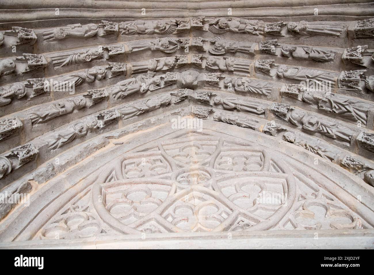 Gothic portal of Gothic Archcathedral Basilica of the Assumption of the ...
