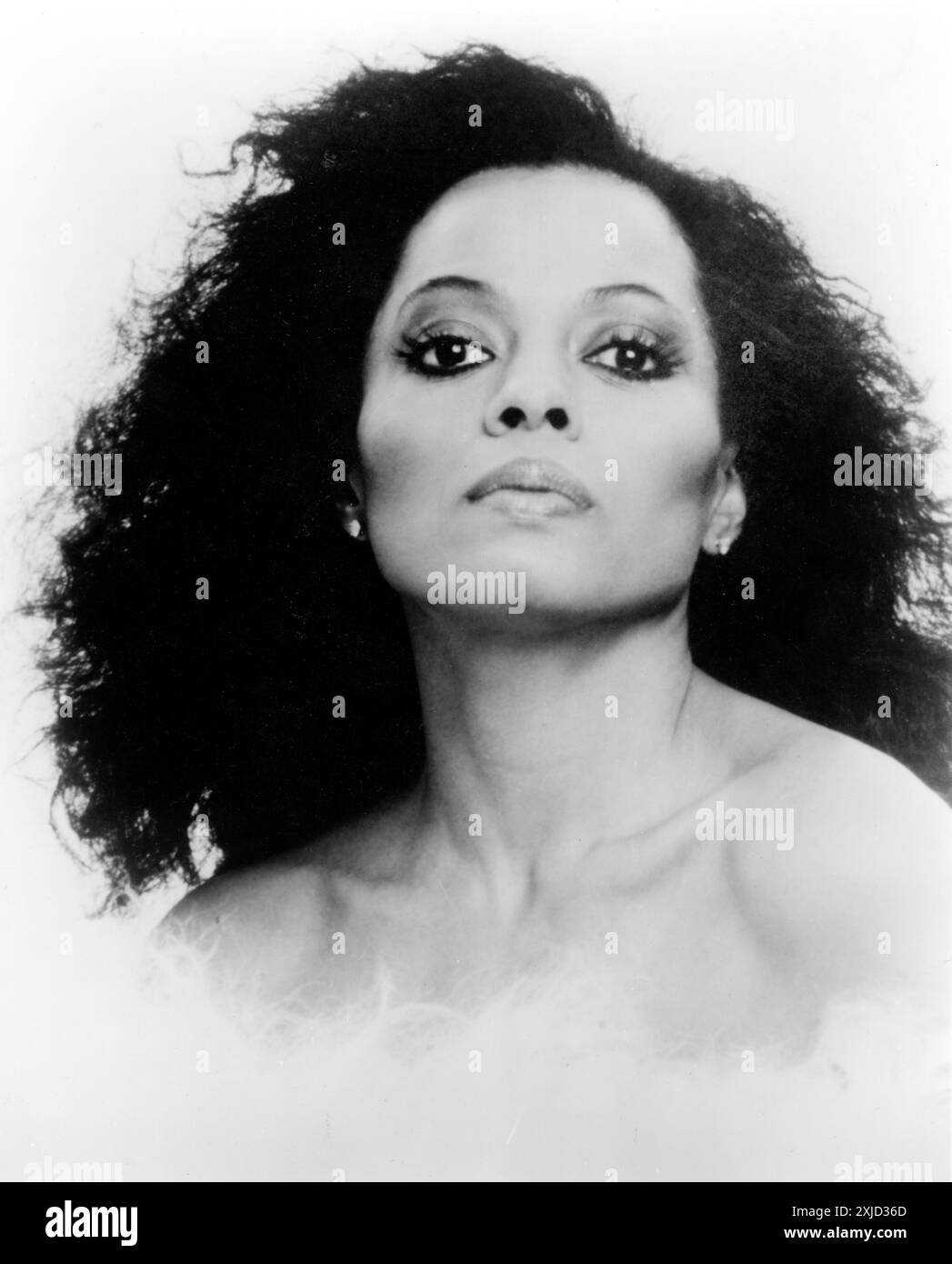 DIANA ROSS Portrait publicity for her singing title song with its ...