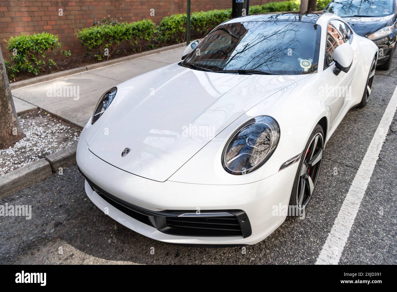 New York City, USA - March 31, 2024: Porsche 992 sportscar parked ...