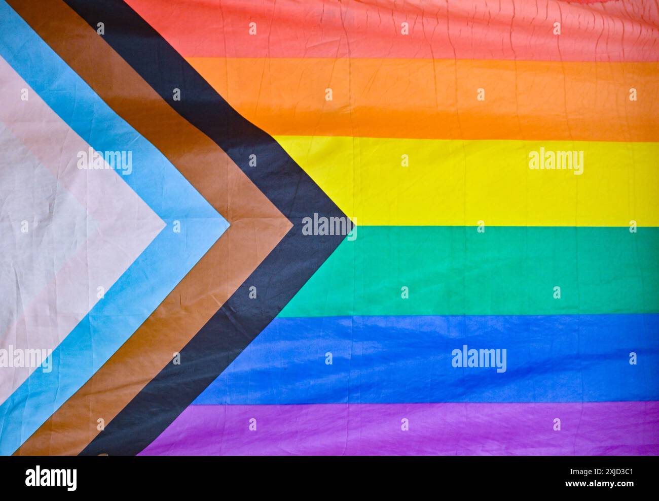 Zeuthen, Germany. 05th July, 2024. The Progress flag was designed in ...