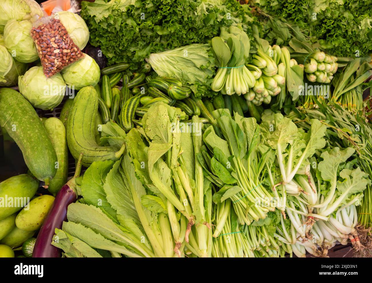 Fruits and vegetables on local market in Cambodia Stock Photo - Alamy