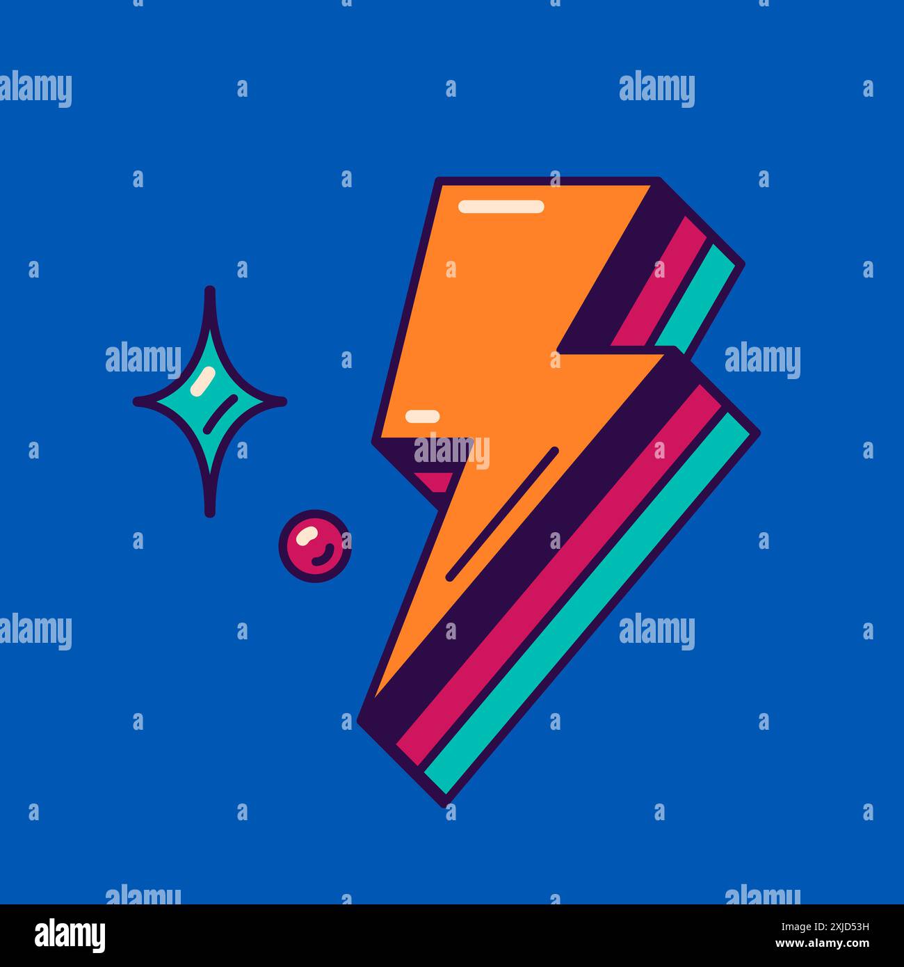 Crazy lightning Stock Vector Images - Alamy