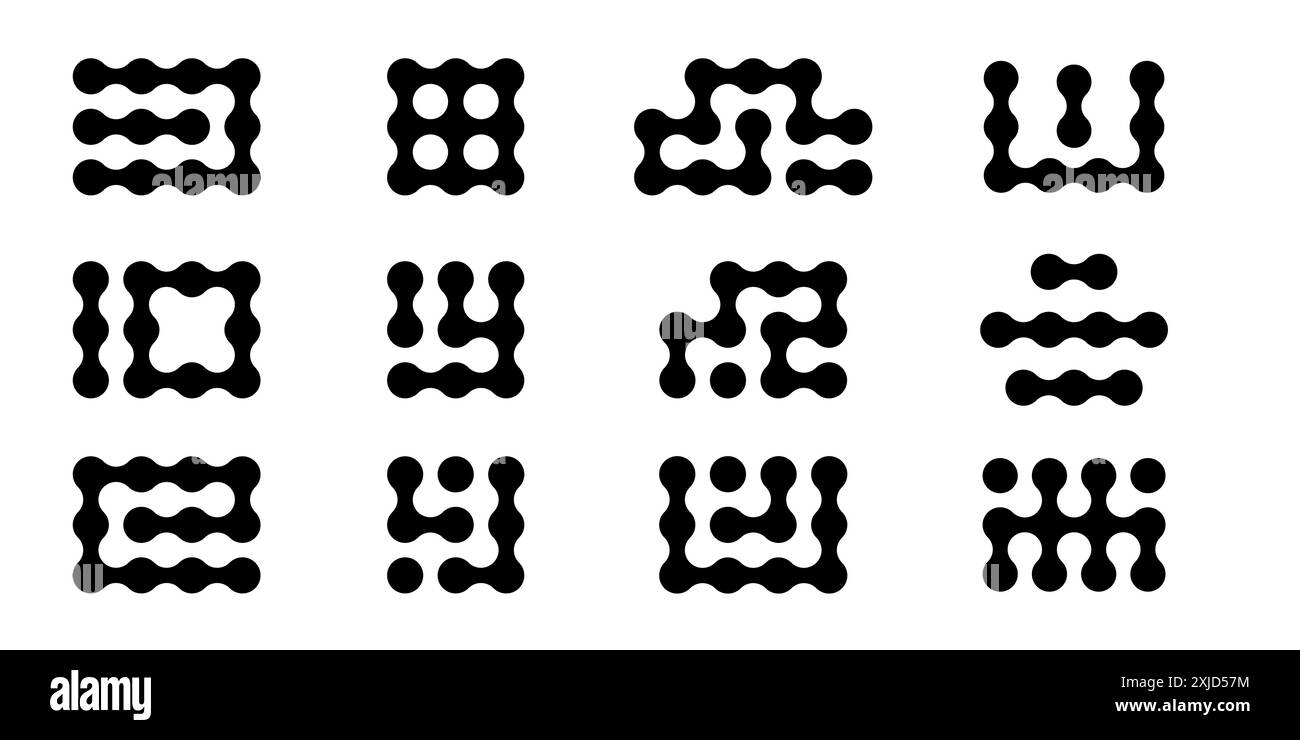 Metaball round simple blob morph balls. Abstract shape, arganic ...