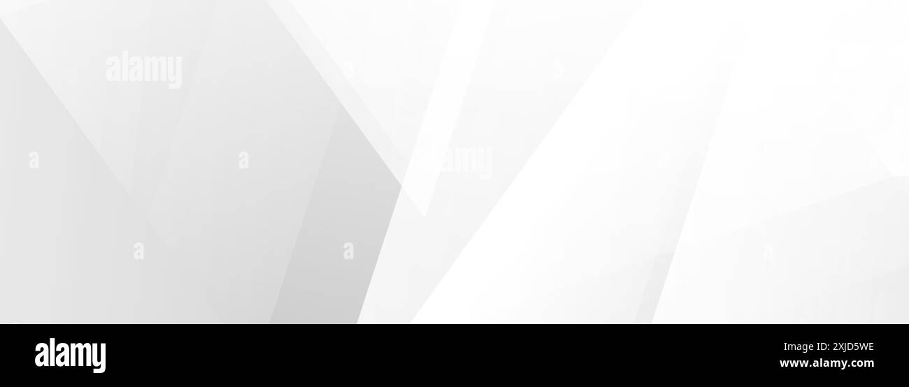 White geometric banner design. Abstract background with geometric ...