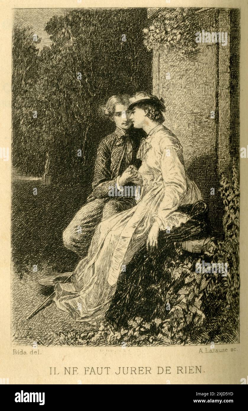 Illustration pour Comédies et proverbes d'Alfred de Musset, tome 2 ...