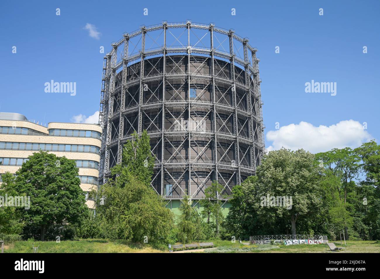 Gasometer, EUREF-Campus, Schöneberg, Berlin, Deutschland Stock Photo ...