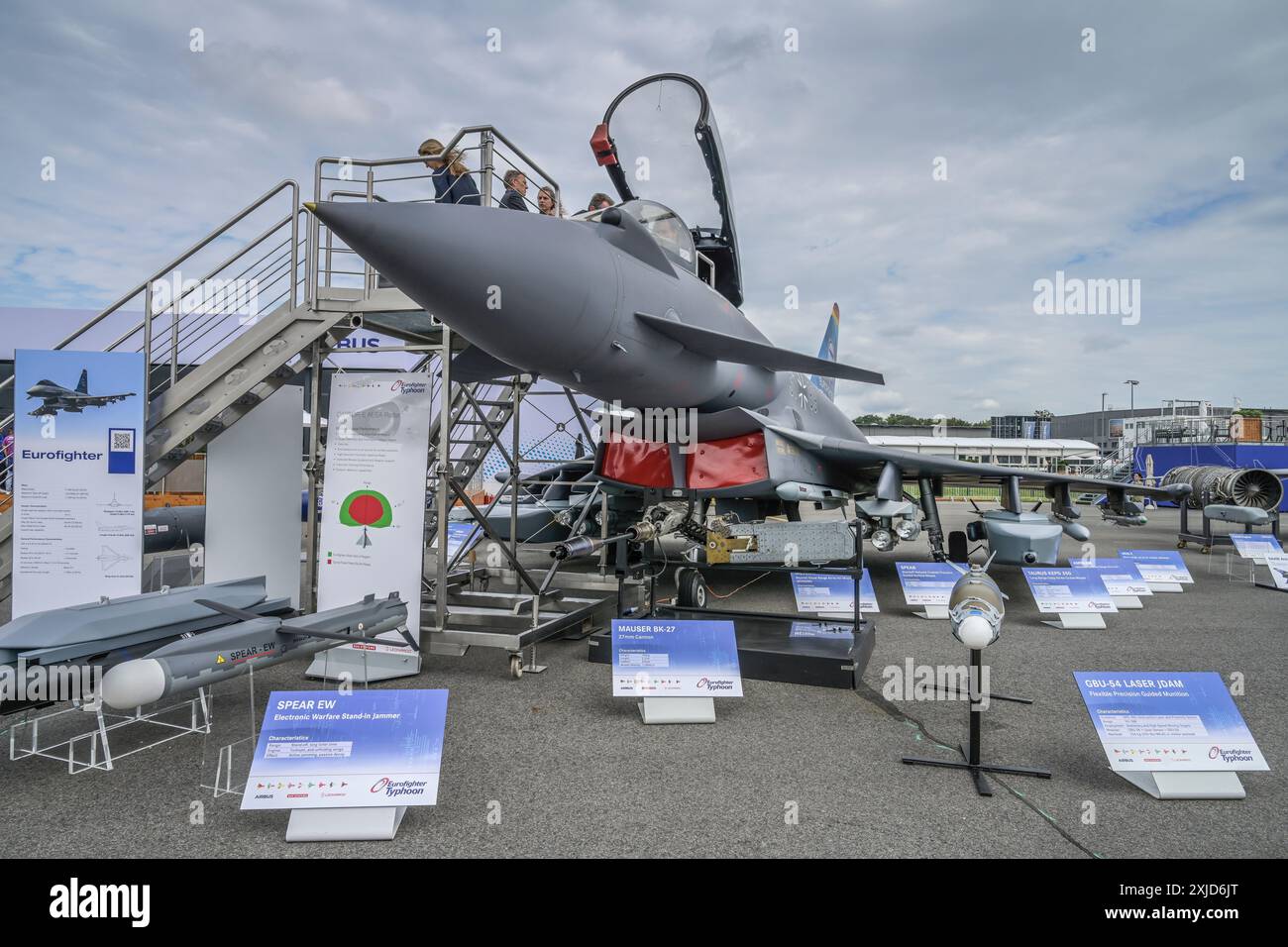 Eurofighter mit Waffensystem, Deutsche Luftwaffe, ILA 2024 ...
