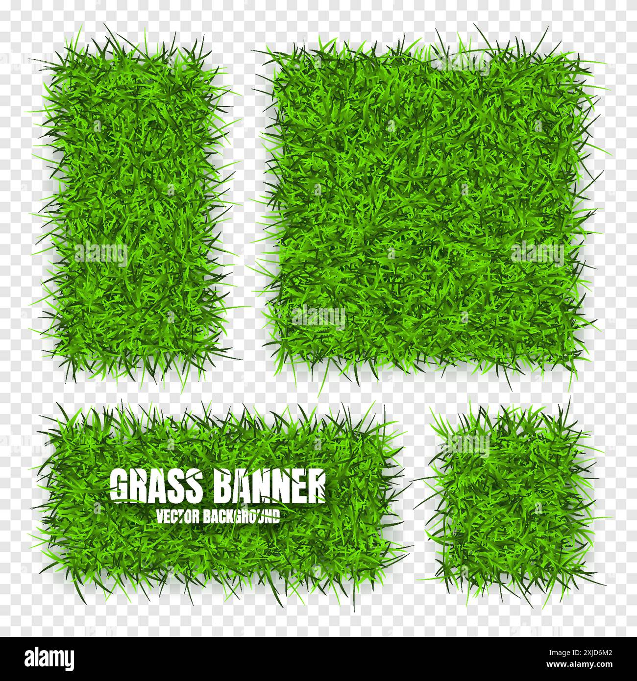 Green grass banners, background. Field, meadow texture, grassy ...