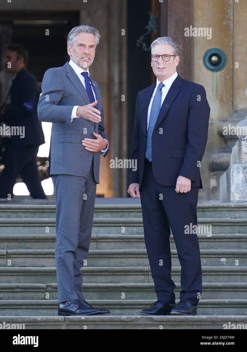 Prime Minister of the Netherlands Dick Schoof is welcomed by Prime ...