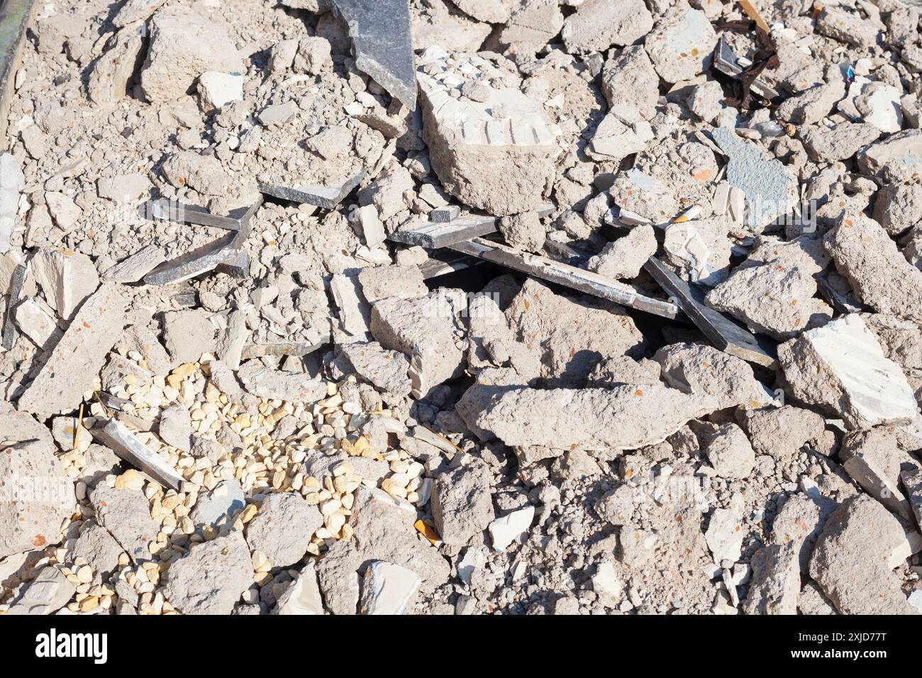 White construction waste in a dumpster, background image, Germany Stock ...