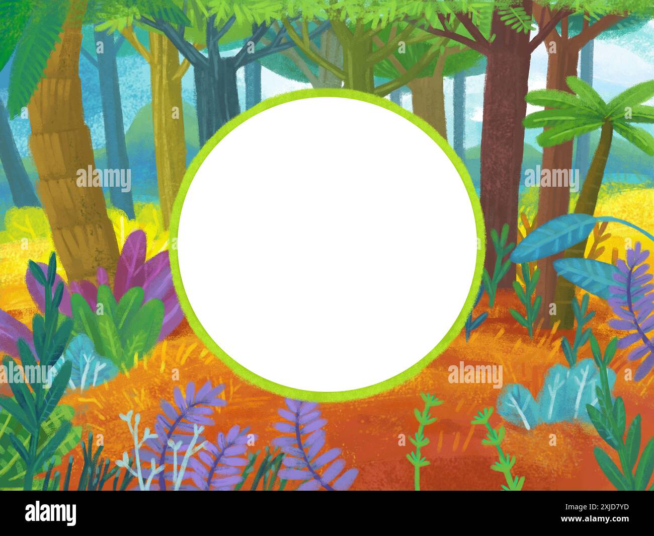 Jungle Cartoon Border