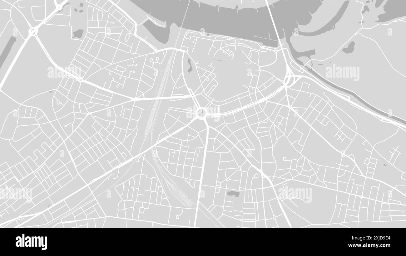 Background Nijmegen map, Netherlands, white and light grey city poster ...