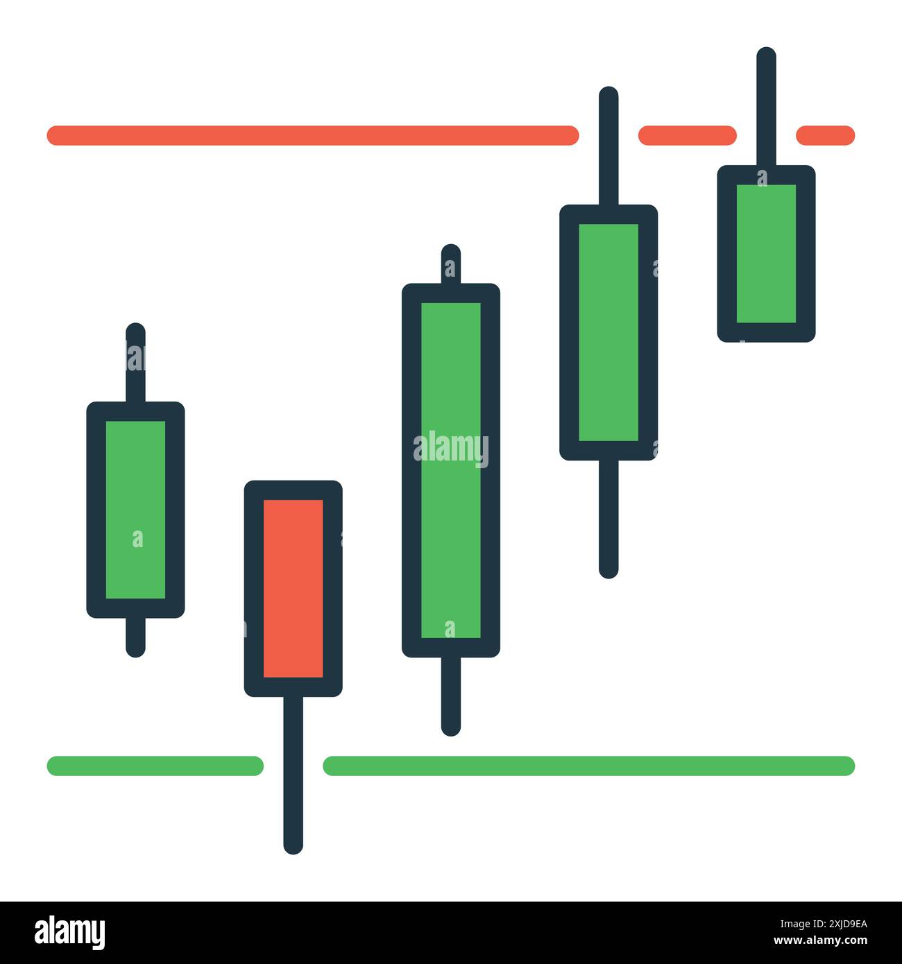 Japanese Candlestick Charts vector Cryptocurrency Technical Analysis ...