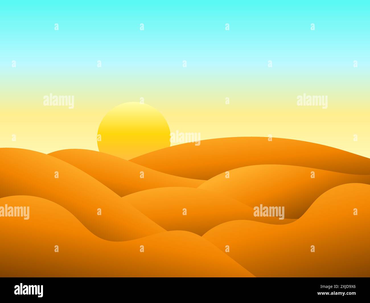 Yellow aesthetic sunset Stock Vector Images - Alamy
