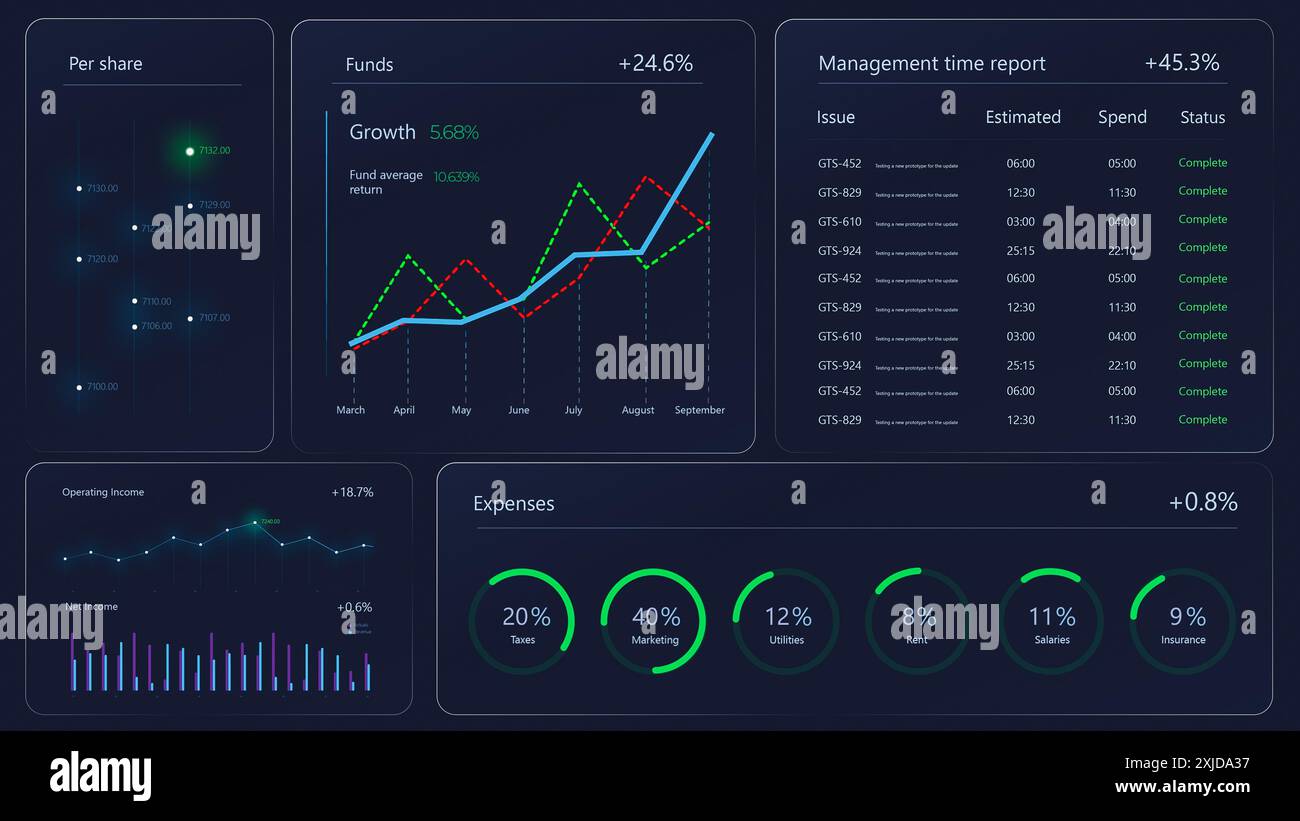 Animation infographic interface graphs computer hi-res stock photography and images - Alamy