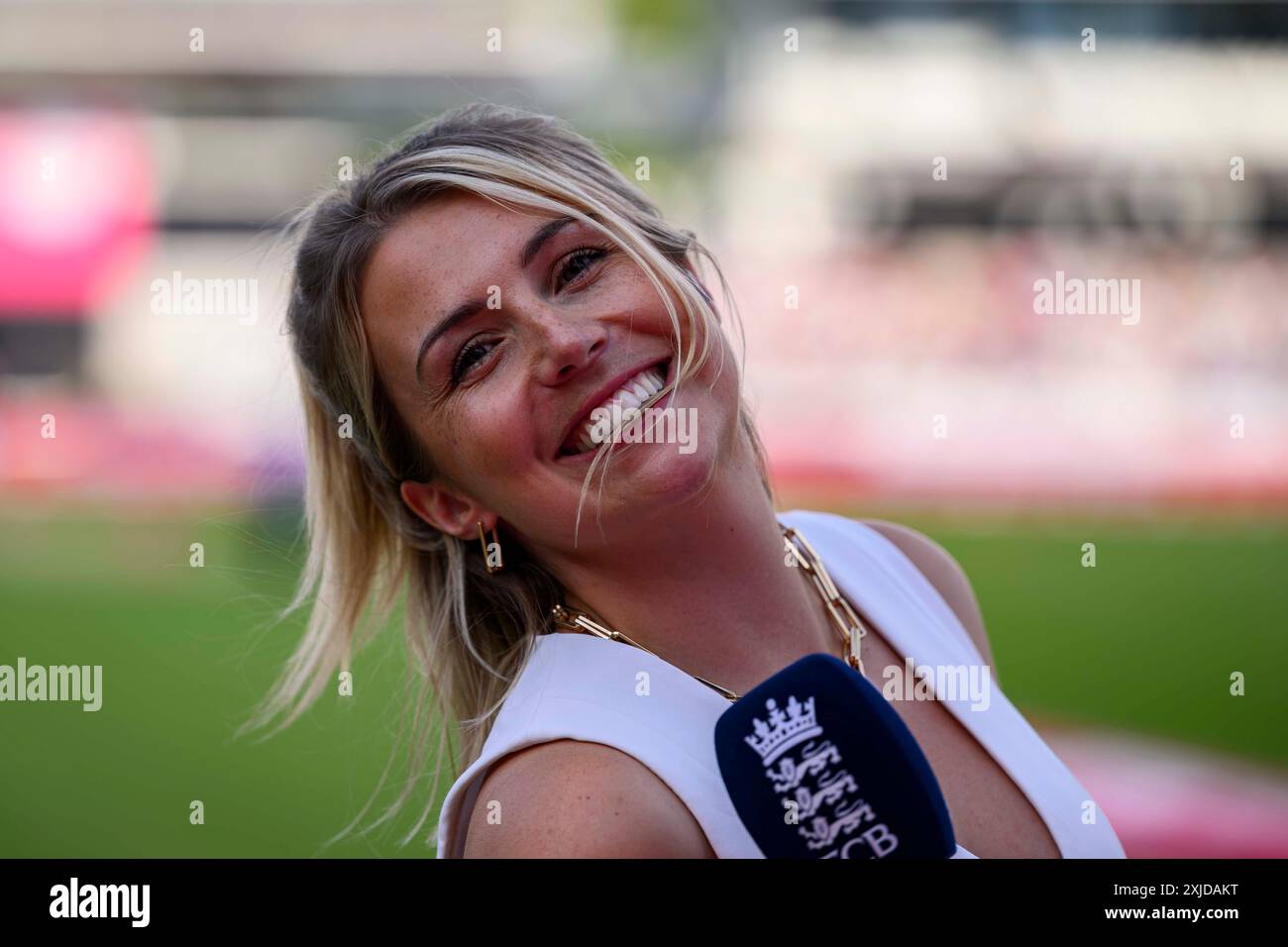 LONDON, UNITED KINGDOM. 17 July, 24. Sky Sports Presenter Ashleigh ...
