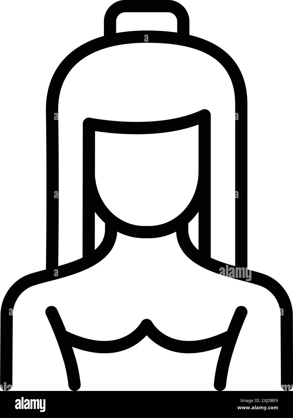 Icon for brunette,brunet Stock Vector Image & Art - Alamy