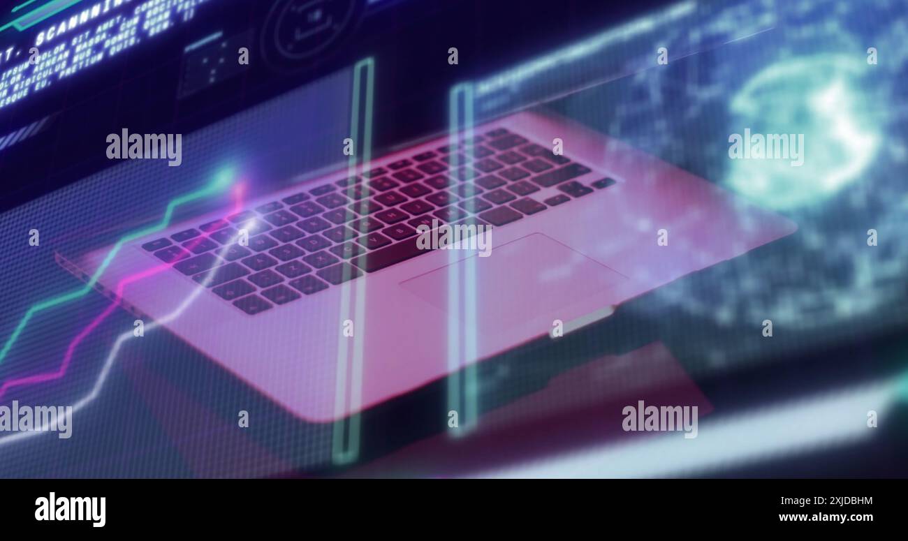 Laptop computer virtual screens hi-res stock photography and images - Alamy