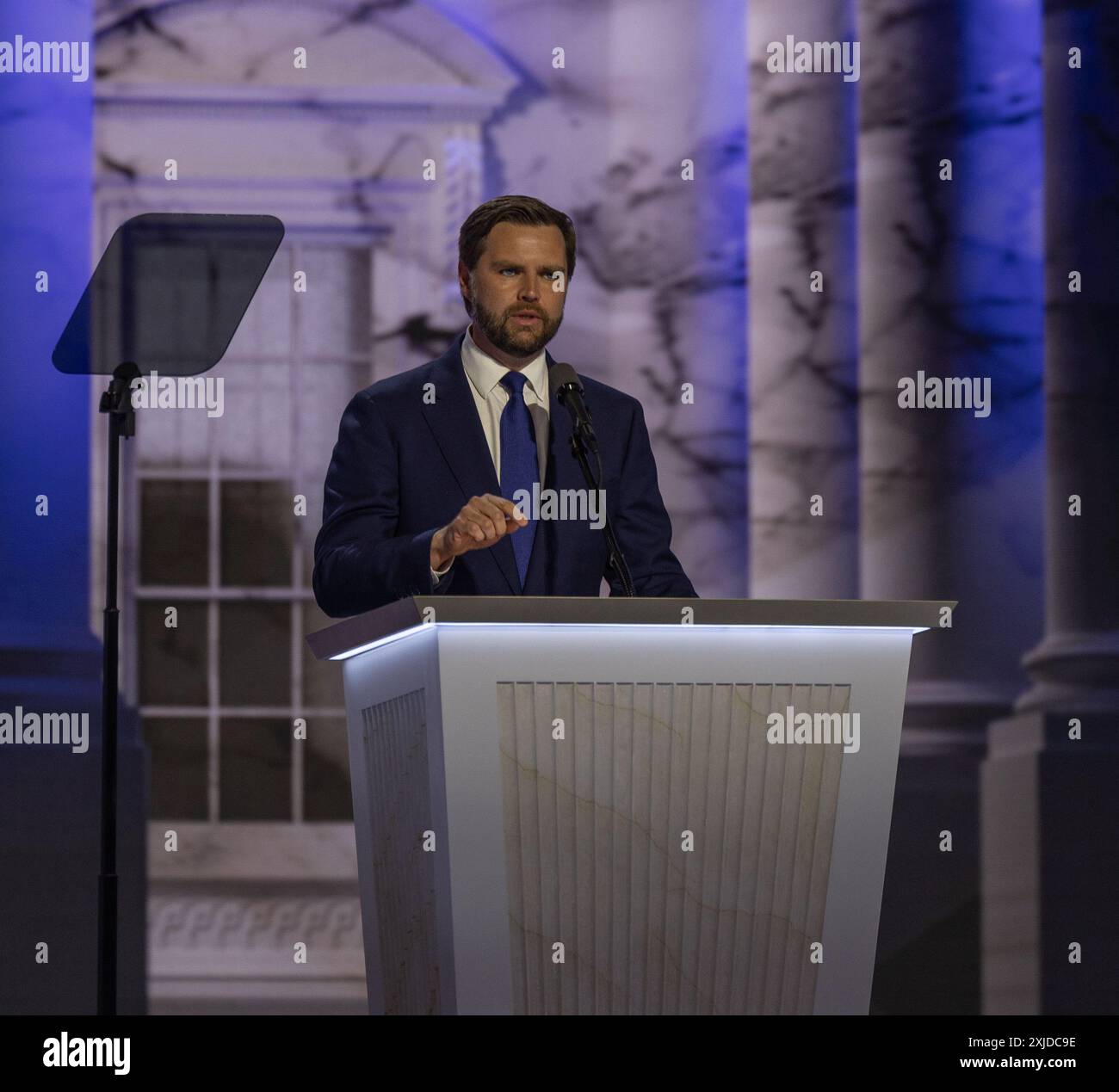 MILWAUKEE, Wis. – July 17, 2024: Republican vice presidential nominee ...